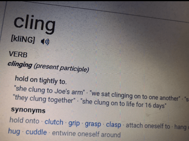 Clinging – Marla Geiger